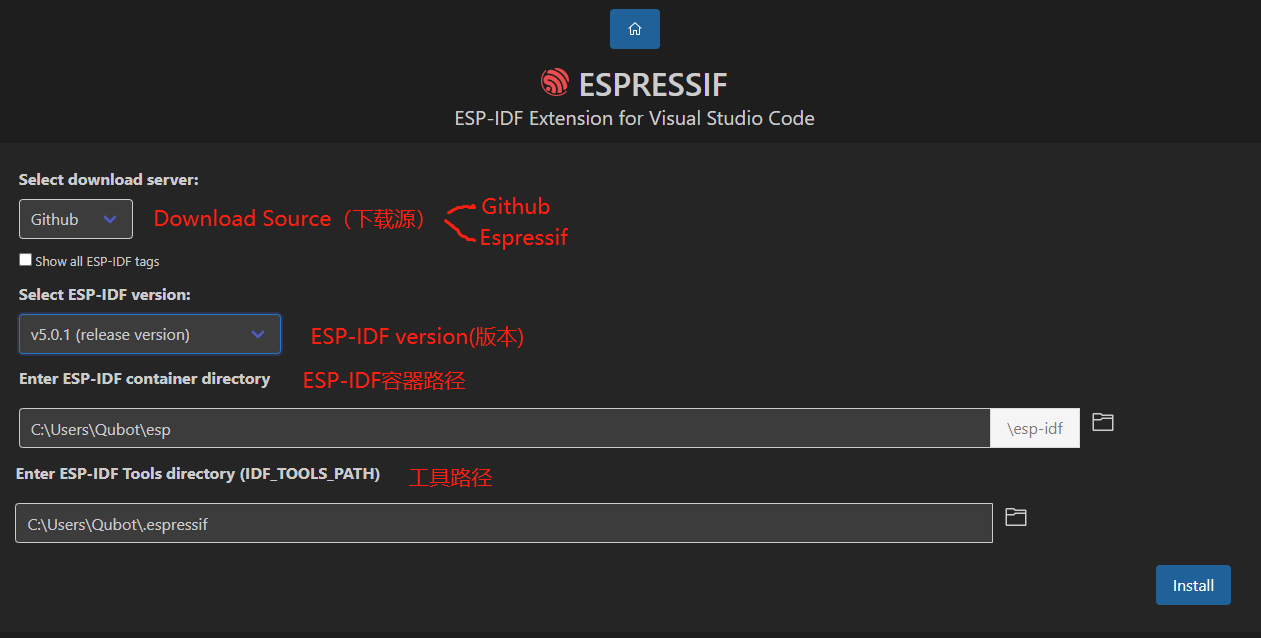 香蕉派 BPI-Leaf-S3的正确吃法之ESP-IDF的安装 - BPI-Steam